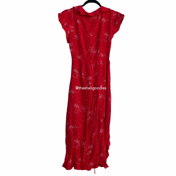 Auguste The Label | Dresses | Auguste Celestial Wrap Midi Dress Red ...